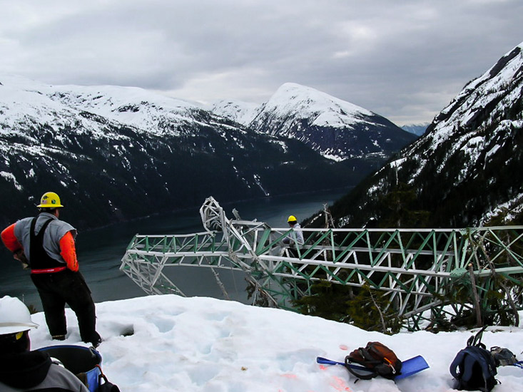 Snettisham Towers Destroyed • Lake Dorothy Hydro